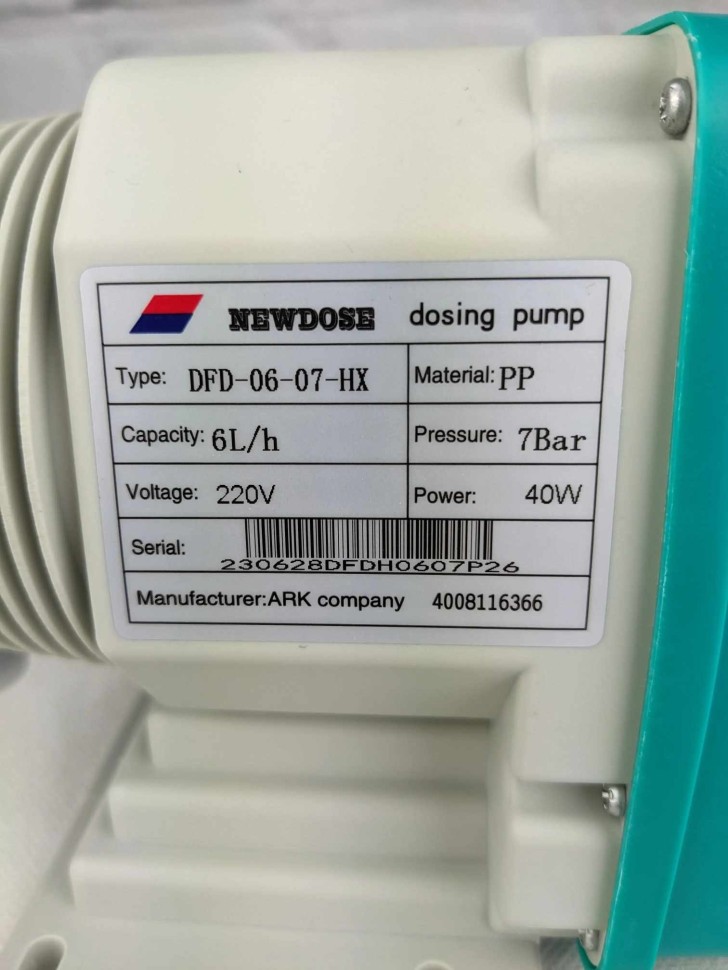 Мембранный дозирующий насос NewDose DFD-06-07-HX, 6 л/ч, 160 впрысков купить | Цена: 13 977 руб.